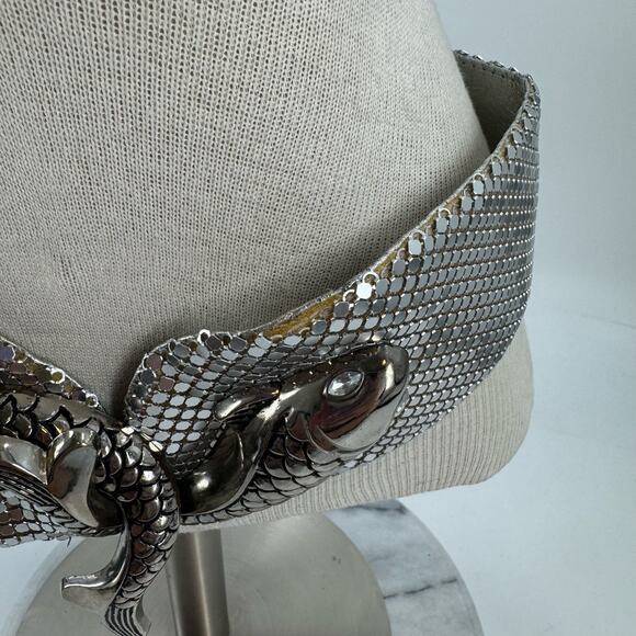 Vintage | Accessories | Vintage Silver Chainmail Interlocking Koi Fish ...